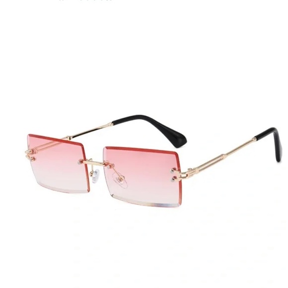 Accessories | Rimless Pink Tint Sunglasses | Poshmark
